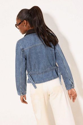 Lipsy Kurzjacke Lipsy Barn-Jacke mit Kragen (1-St)