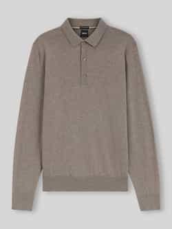 HUGO BOSS Regular Fit Poloshirt aus reiner Schurwolle Modell Lancione