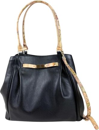 Alviero Martini 1A Classe Femme, Sacs, Noir, Taille: ONE Size Country Bag Maxi Shopper