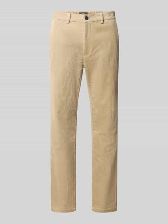 Fynch-Hatton Straight Fit Stoffhose in Cord-Optik