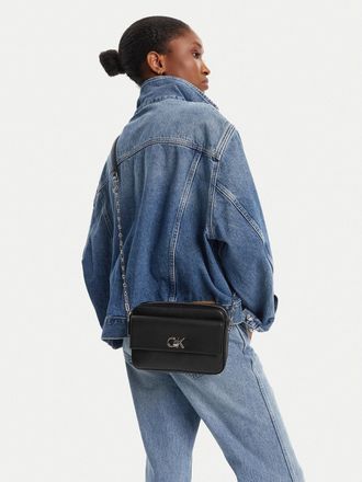 Calvin Klein Handtasche Calvin Klein Ck Re-Lock Pocket Camera Bag LV04F3102G Schwarz