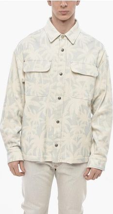 Palm Angels Cotton Cloth Overshirt ALL-OVER PALM size 50