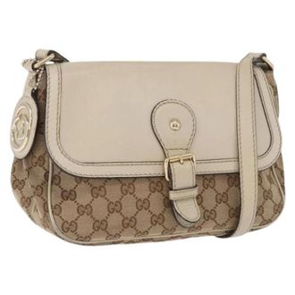 Gucci Sac bandouli&egrave;re vintage GG Canvas Pre-owned - Femme - Pre-owned - Beige - Taille: ONE Size