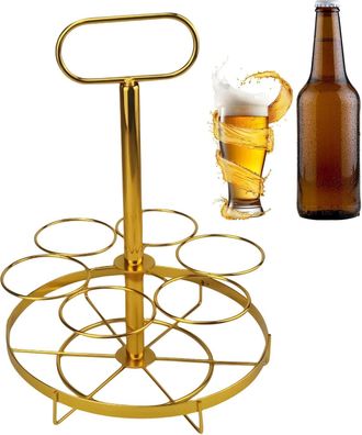 Generic Biert&uuml;r Aufbewahrung - 6 Flaschen Gold Soda Organizer - Weinh&auml;nde Korb Display St&auml;nder f&uuml;r Restaurant, Disco, Tanzparty