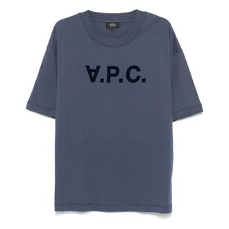 A.P.C. Baumwoll-T-Shirt - - Tops - Herren - Blau - S