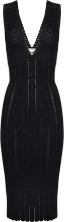 Elisabetta Franchi Femme, Robes, Noir, Taille: 40 FR Robe en maille ajour&eacute;e