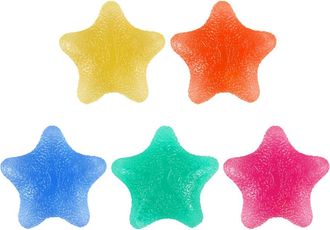 Happyyami BELLIFFY 5 St&uuml;ck Sternf&ouml;rmige Handtrainer Griffkraft B&auml;lle Kompakt Weiche Handmassage Fingertrainingsb&auml;lle f&uuml;r Handkraft &Uuml;bungen und Stressabbau Viels