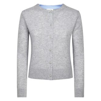 Forte_Forte Wool Cashmere Gauze Small Cardigan - - Knitwear - Damen - Grau - S