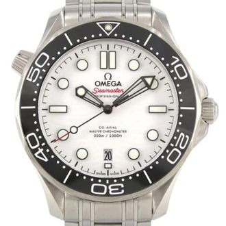 Omega Pre-owned Seamaster Diver 300M en acier inoxydable automatique - Homme - Pre-owned - Blanc - Taille: ONE Size