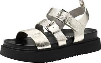 Tamaris Femme Damen 1-28401-44 Sandale, Platine, 41 EU