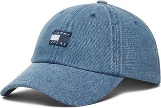 Tommy Jeans Cap Tjm Heritage Over Dyed Denim Cap AM0AM13853 Blau
