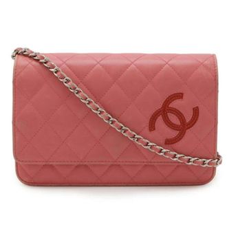 Chanel Sac bandouli&egrave;re en cuir Pre-owned - Femme - Pre-owned - Rose - Taille: ONE Size