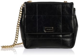 Dreimaster Klassik Damen Handtasche Umh&auml;ngetasche, SCHWARZ