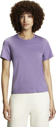 Falke Damen T-Shirt Basic Modern W S/s Sh Baumwolle weich kurzarm bequem sehr leicht 1 St&uuml;ck, Lila Lavender 6901, XS