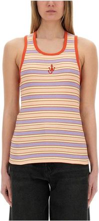 J.W.Anderson Femme, Tops, Multicolore, Taille: 36 FR D&eacute;bardeur c&ocirc;tel&eacute; &agrave; logo