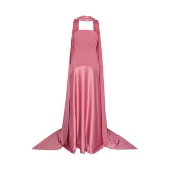 Solace London Panelled Strapless Gown - - Dresses - Damen - Rosa - XS