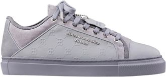 Benjamin Berner Low-Top Sneaker - Odin Monogram Embossed Ice Grey - Gr. 44 (EU) - in Grau - f&uuml;r Damen