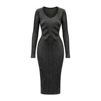 Love Moschino Robe en maille - Femme - Robes - Noir - Taille: 38 FR