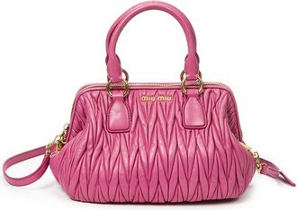 Miu Miu Crossbody Bags - Bauletto Top Handle - Gr. unisize - in Rosa - f&uuml;r Damen