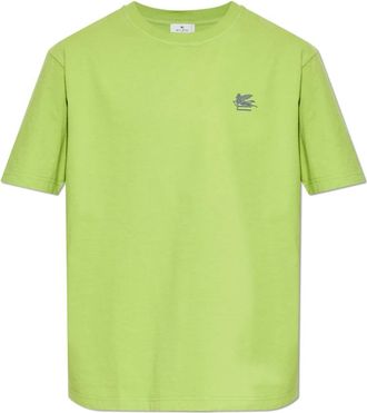 Etro Homme, Tops, Vert, Taille: XL T-shirt imprim&eacute;