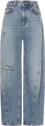 Dolce & Gabbana Femme, Jeans, Bleu, Taille: 38 FR Jeans Amples