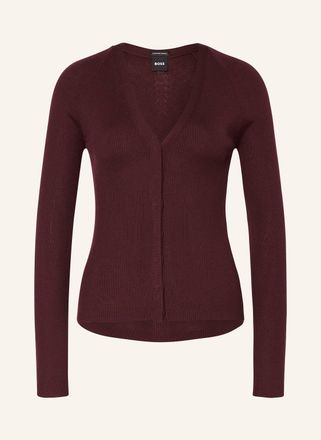 HUGO BOSS Strickjacke Friva rot