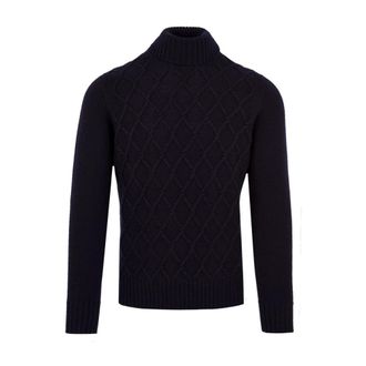 Drumohr Nachtblauer Pullover - - Knitwear - Herren - Blau - 2XL