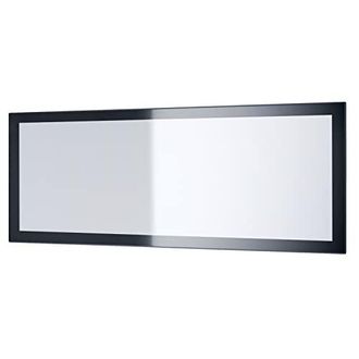 Vladon Miroir Lima, Miroir Mural avec Cadre de Style Moderne, Blanc Haute Brillance (139 x 55 cm)