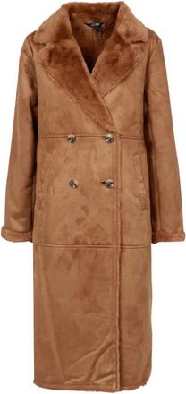 Ralph Lauren Manteau crois&eacute; en daim - Femme - Manteaux - Brun - Taille: 36 FR