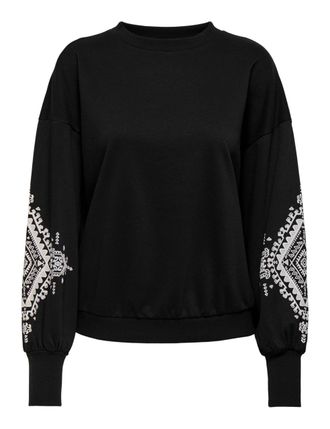 Only Onlbrooke L/S O-Neck Flower SWT Noos