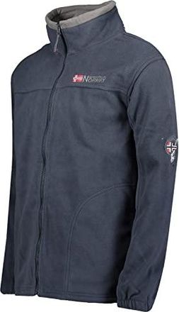 Geographical Norway Tamazonie Veste de transition chaude en polaire pour homme, bleu marine, S