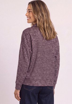 Street One Langarmshirt aus elastischem Materialmix