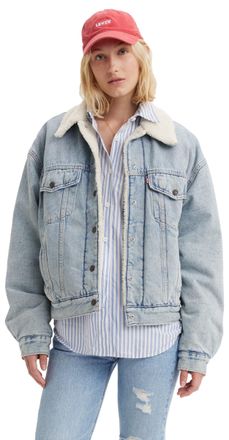 Levi's Damen 90S Sherpa Trucker Jeansjacke, Morning Sunlight, XS