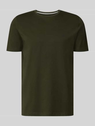 Fynch-Hatton T-Shirt mit Rundhalsausschnitt und Label-Stitching