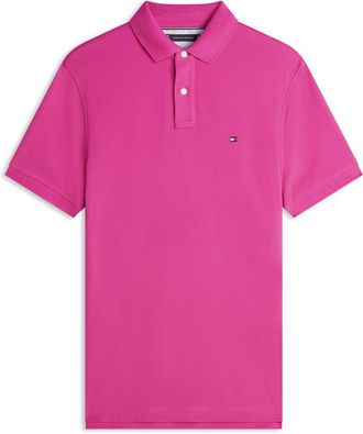 Tommy Hilfiger Piqu&eacute;-Poloshirt Regular Fit 1985 mit Stretch-Anteil und Flag-Stickerei in
