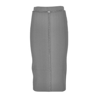 Elisabetta Franchi Damen, R&ouml;cke, Grau, LGr&ouml;&szlig;e