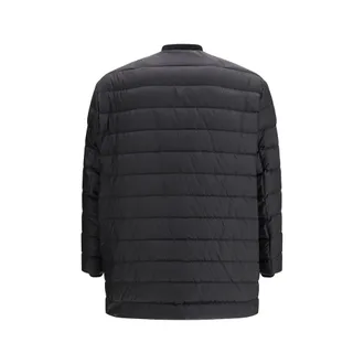 Moncler Mens Black Goose Down Coat Clothing