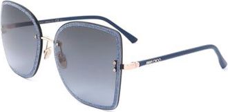 Jimmy Choo London Lunettes de Soleil LETI/S LKS GOLD BLUE 62/15/145 Femme