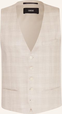 Cinque Cinque Anzugweste Civitra Extra Slim Fit beige
