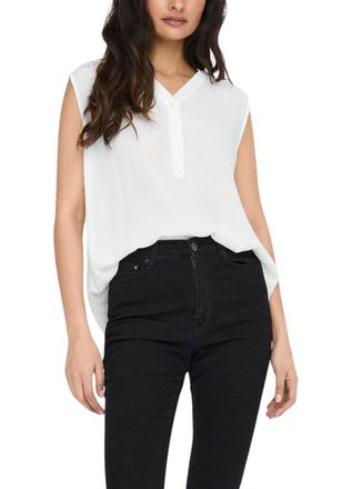 Only Damen Onljette Life S/L WVN Noos T-Shirt & Tops, Cloud Dancer, 38 EU