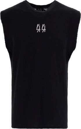 44 Label Group Homme, Tops, Noir, Taille: S Hauts sans manches