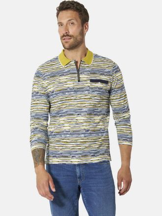 Babista Langarm-Poloshirt BENITI mit dynamischen Muster