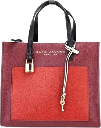 Marc Jacobs Femme, Sacs, Brun, Taille: ONE Size Grind Mini Leather Tote