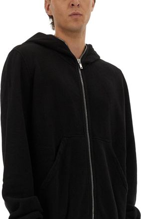 Rick Owens 100% Cotton Hoodie - Black