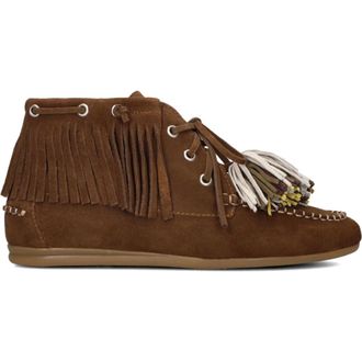 Toral Shoes Stilvolle Cognac Wildleder Stiefeletten - - Shoes - Damen - Braun - 37 EU