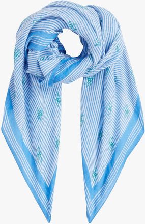 Tommy Hilfiger Foulard brod&eacute; en lin