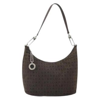 Bulgari Pre-owned Canvas Schultertasche - - Pre-owned - Damen - Braun - ONE SIZE
