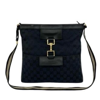 Gucci Sac bandouli&egrave;re fourre-tout vintage doccasion - Femme - Pre-owned - Noir - Taille: ONE Size