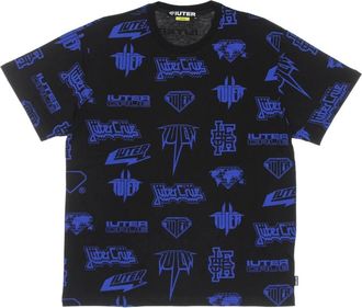 Iuter Iuter, Homme, Tops, Multicolore, Taille: XL Tee-shirt Homme Noir avec Cornes