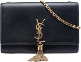 Saint Laurent Sac bandouli&egrave;re Kate Pre-owned - Femme - Pre-owned - Noir - Taille: ONE Size